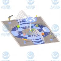 China Interactive Water Splash Pad Fiberglass Commercial Water Park Play Equipment Kids Water Play Game For Sale for sale