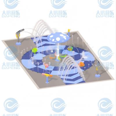 China Interactive Water Splash Pad Fiberglass Commercial Water Park Play Equipment Kids Water Play Game For Sale for sale
