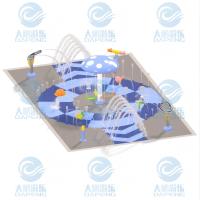 China Interactive Water Splash Pad Fiberglass Commercial Water Park Play Equipment Kids Water Play Game For Sale for sale