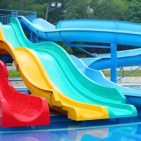 China Hot Sale Mini Rainbow Fiberglass Water Slide Used For Outdoor Playground Swimming Pool Commercial ISO for sale