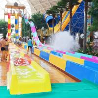 China Commercial Fiberglass High-Speed Racing Water Slides For Water Parks Swimming Pool Amusement Equipment Custom for sale