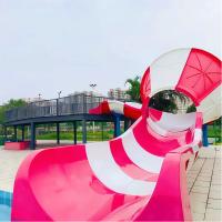 China 2026 Best Sale Mini Small Tornado Fiberglass Water Slides Commercial For Aquatic Park Color Custom for sale