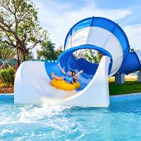 China 2026 Best Sale Mini Small Tornado Fiberglass Water Slides Commercial For Aquatic Park Color Custom for sale
