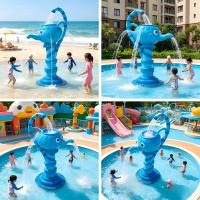 China Interactive Teapot Theme Kids Water Play Feature For Aqua Park Splash Pad And Children Pool Fun for sale