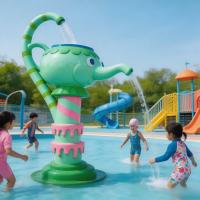 China Interactive Teapot Theme Kids Water Play Feature For Aqua Park Splash Pad And Children Pool Fun for sale