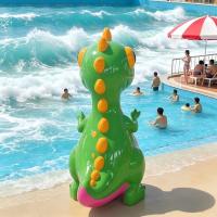 China Colorful Dinosaur Theme Children Water Play Equipment For Outdoor Splash Pad And Water Park Fun for sale
