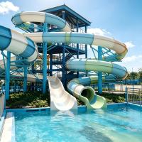 China Open Enclosed Spiral Fiberglass Water Slide 6-8mm Thickness For Commercial Swimming Pool And Hotel Resort Fun for sale