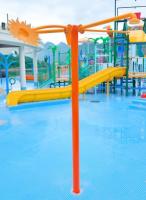 China Stainless Steel Sunflower Water Spray Feature Irregular Shape For Aqua Park Splash Pad And Children Pool for sale