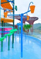 China Stainless Steel Sunflower Water Spray Feature Irregular Shape For Aqua Park Splash Pad And Children Pool for sale