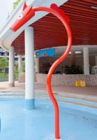 China Stainless Steel Sunflower Water Spray Feature Irregular Shape For Aqua Park Splash Pad And Children Pool for sale