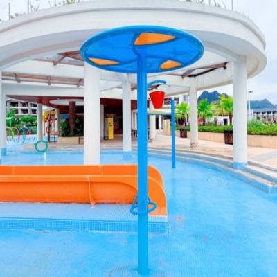 China Fiberglass Water Park Stainless Steel Rotating Water Play Equipment For Kids Water Park Splash Pad Resort for sale