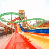 China Custom Spiral Fiberglass Spiral Water Slide Combination For Professional Outdoor Aqua Park Project for sale