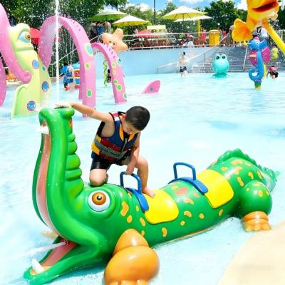 China Animal And Cartoon Shape Fiberglass Water Play Equipment For Water Park Splash Pad Children'S Pool for sale