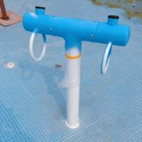 China Interactive Fiberglass Water Spray Arch Tunnel For Kids Water Park Splash Pad And Aqua Play for sale