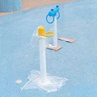 China Interactive Fiberglass Water Spray Arch Tunnel For Kids Water Park Splash Pad And Aqua Play for sale
