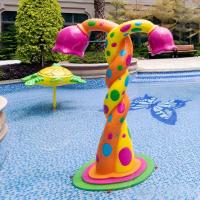 China Fiberglass Water Splash Pad Feature For Children Swimming Pool Water Park Theme Resort Hotel for sale
