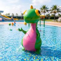 China Fiberglass Water Splash Pad Feature For Children Swimming Pool Water Park Theme Resort Hotel for sale