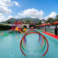 China Rainbow Arc Water Feature Galvanized Steel For Commercial Water Park Splash Pad And Kid Pool 1-Year Warranty for sale
