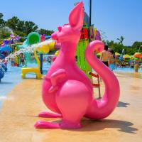China Animal Theme Interactive Splash Pad With Kids Slides Jellyfish Toddler Pool Fiberglass For Public Park And Backyard for sale