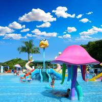 China Animal Theme Interactive Splash Pad With Kids Slides Jellyfish Toddler Pool Fiberglass For Public Park And Backyard for sale