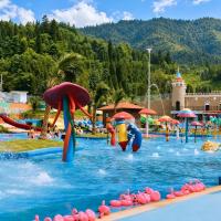 China Animal Theme Interactive Splash Pad With Kids Slides Jellyfish Toddler Pool Fiberglass For Public Park And Backyard for sale