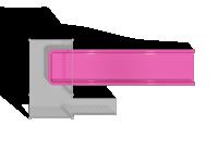 China Residential Durable Pink Wide Fiberglass Water Slide For Adults Private Pool And Toddler Play Fun for sale