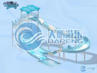 China Large New Model Standardized Fiberglass Water Slide For Commercial Outdoor Aqua Theme Park for sale