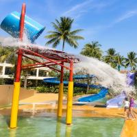 China Large 5m High Tipping Bucket Water Park Equipment For Commercial Splash Pad And Pool Project for sale