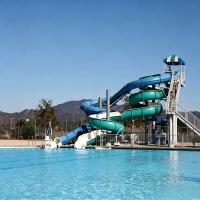 China Professional Large Scale Fiberglass Water Park Slide Project For Commercial Resort And Hotel for sale