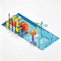 China 7x15m Family Water Slide Playground Swim Pool Amusement Park Design Simple For Children for sale