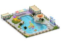 China 2000 Square Meters Water Slide Water Park For Sales Custom Design Amusement Park Manufacturer for sale