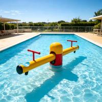 China Apple Theme Water Park Splash Pad Kid Swimming Pool Fiberglass Venue Design For Sales for sale