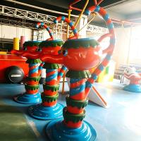 China Apple Theme Water Park Splash Pad Kid Swimming Pool Fiberglass Venue Design For Sales for sale