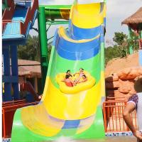 China Fiberglass Commercial Pool Water Slide Rainbow High-speed Use for Amusement Park for sale