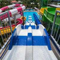 China Swimming Pool Water Slide Manufacturers Fiberglass Customized Colors For Water Park Playground for sale