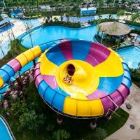 China Space Bowl Amusement Park Water Slide For Swimming Pool Custom FRP 610mm Thick Manufacturer for sale