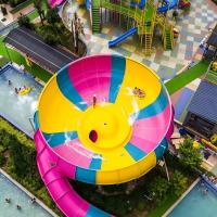 China Space Bowl Amusement Park Water Slide For Swimming Pool Custom FRP 610mm Thick Manufacturer for sale