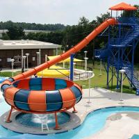 China Space Bowl Amusement Park Water Slide For Swimming Pool Custom FRP 610mm Thick Manufacturer for sale