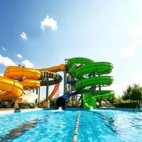 China Commercial Fiberglass Spiral Water Slide For Water Park Theme Park Resort With CE for sale