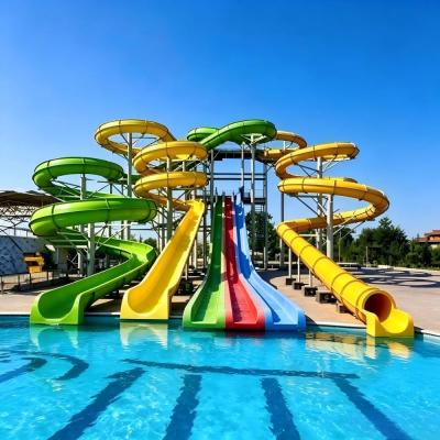 China Water Park For Swimming Pool Water Slide Use For Aqua Park Custom Design for sale