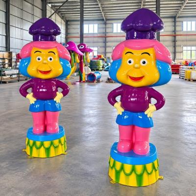 China Water Play Equipment Fiberglass Animal Spray Features Custom Color For Splash Pads for sale