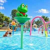 China Water Play Equipment Fiberglass Animal Spray Features Custom Color For Splash Pads for sale