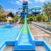 China High Speed Water Slide Fiberglass Multi Lane Racing Flume Ride For Aqua Parks Equipment for sale