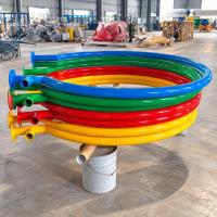 China Rainbow Ring Splash Pads Water Play Equipment Fiberglass Spray Interactive Feature For  Children'S Pool for sale