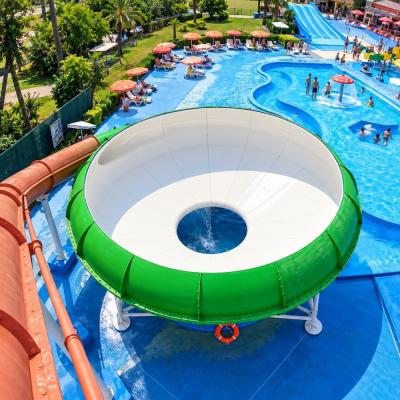 China Space Bowl Water Slide Fiberglass Custom Color For Adult Swimming Pool Water Parks for sale