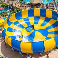 China Space Bowl Water Slide Fiberglass Custom Color For Adult Swimming Pool Water Parks for sale