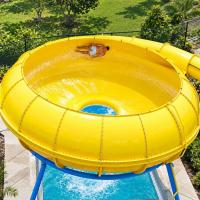 China Space Bowl Water Slide Fiberglass Custom Color For Adult Swimming Pool Water Parks for sale
