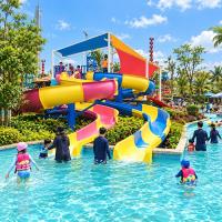 China Double Spiral Water Slide Combination Fiberglass Of Water Amusement Equipment With CE for sale
