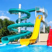 China Water Slide Combination  Custom Fiberglass Slides For Swimming Pool Water Park With CE for sale