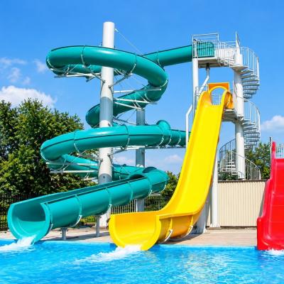China Water Slide Combination  Custom Fiberglass Slides For Swimming Pool Water Park With CE for sale